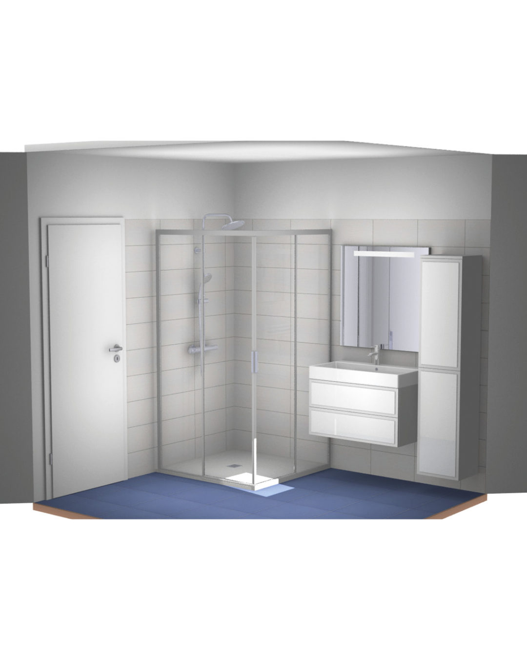 Rénovation d'une salle de douche Contemporaine par Dupré